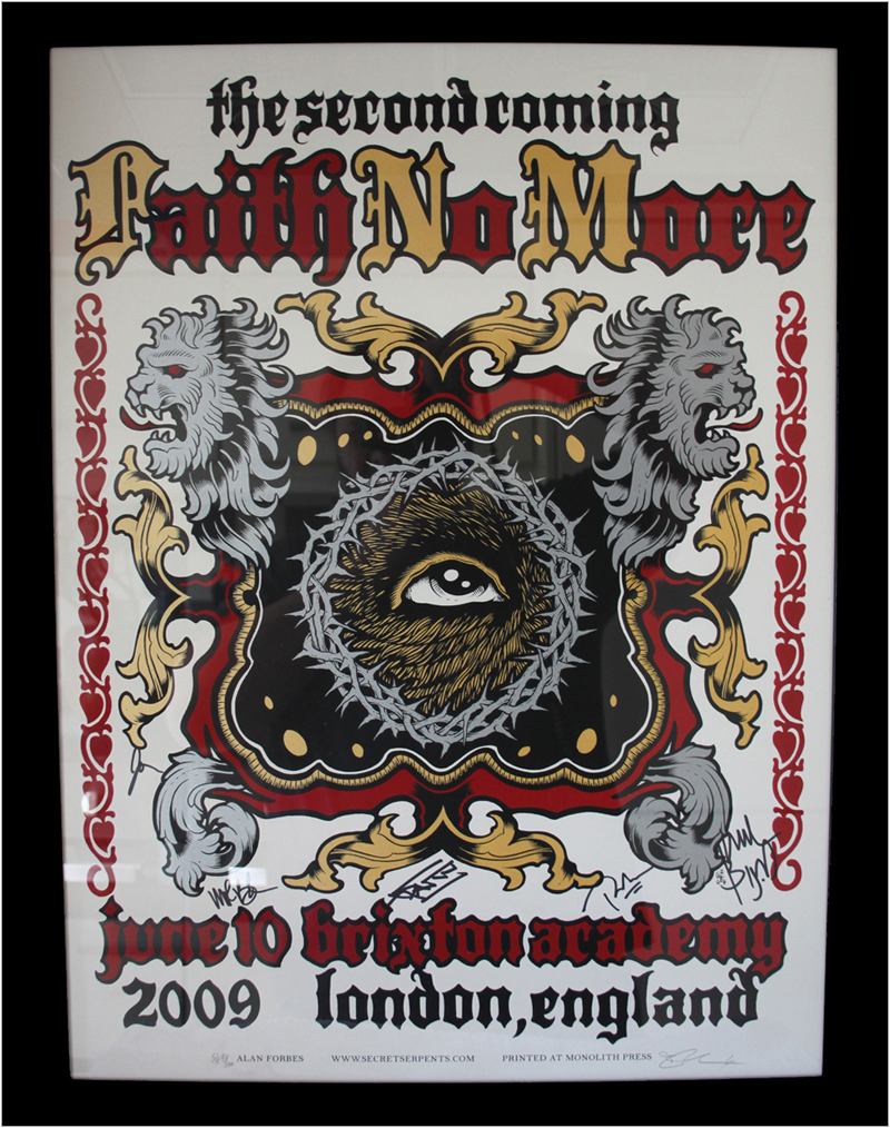 Faith No More Tour Poster 10 06 2009