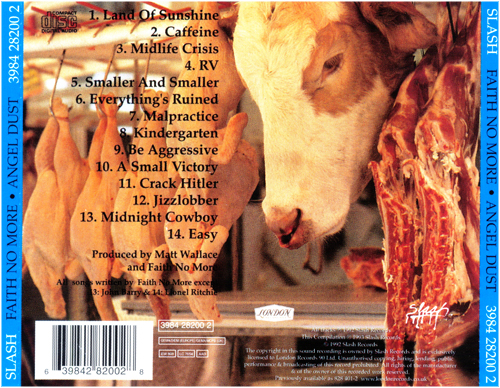 Faith No More Angel Dust CD UK Reissue