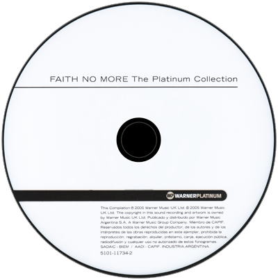 Faith No More The Platinum Collection CD Argentina