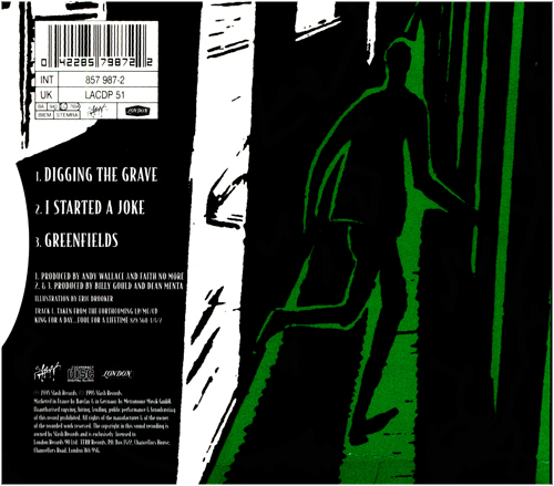 Faith No More Digging The Grave CD UK Part 1 Promo