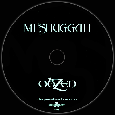 Meshuggah Obzen CD USA Promo