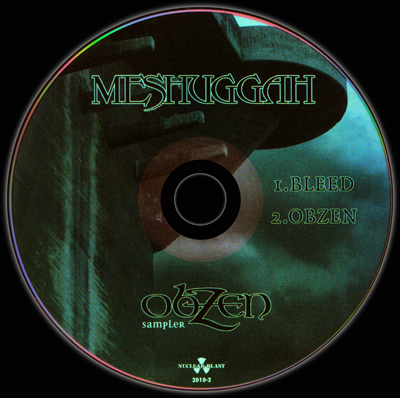 Meshuggah Obzen CD USA 2 Track Sampler