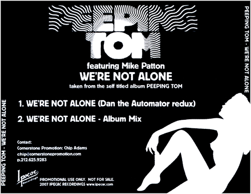 Peeping Tom Were Not Alone CD USA Pirate