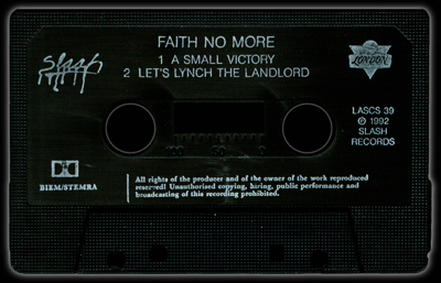 Faith No More A Small Victory Cassette UK