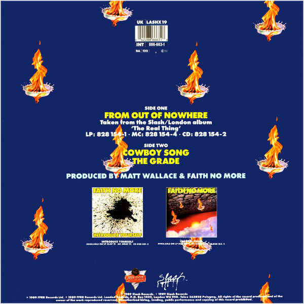 Faith No More From Out Of Nowhere 12" UK First Press