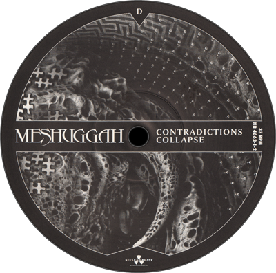 Meshuggah Contradictions Collapse 2LP Europe Clear White Black Splatter ...