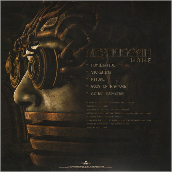 Meshuggah None LP USA Brown Vinyl