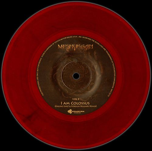 Meshuggah I Am Colossus 7" USA Burnt Orange Vinyl