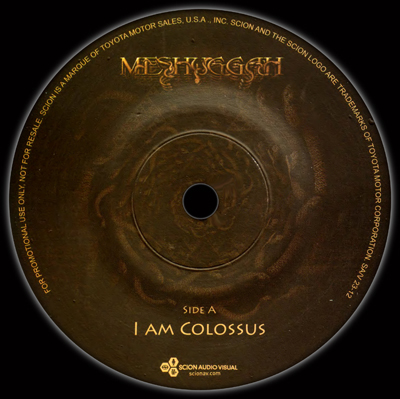 Meshuggah I Am Colossus 7" USA Clear Black Vinyl