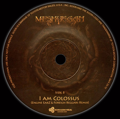 Meshuggah I Am Colossus 7" USA Clear Black Vinyl