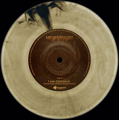 Meshuggah I Am Colossus 7" USA Clear Black Vinyl
